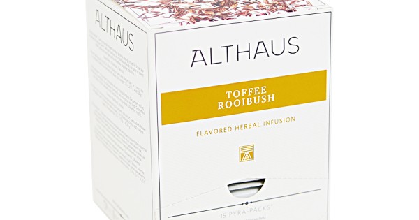 Ceai piramida Althaus, Rooibos Vanilla Toffee, Pyra Pack