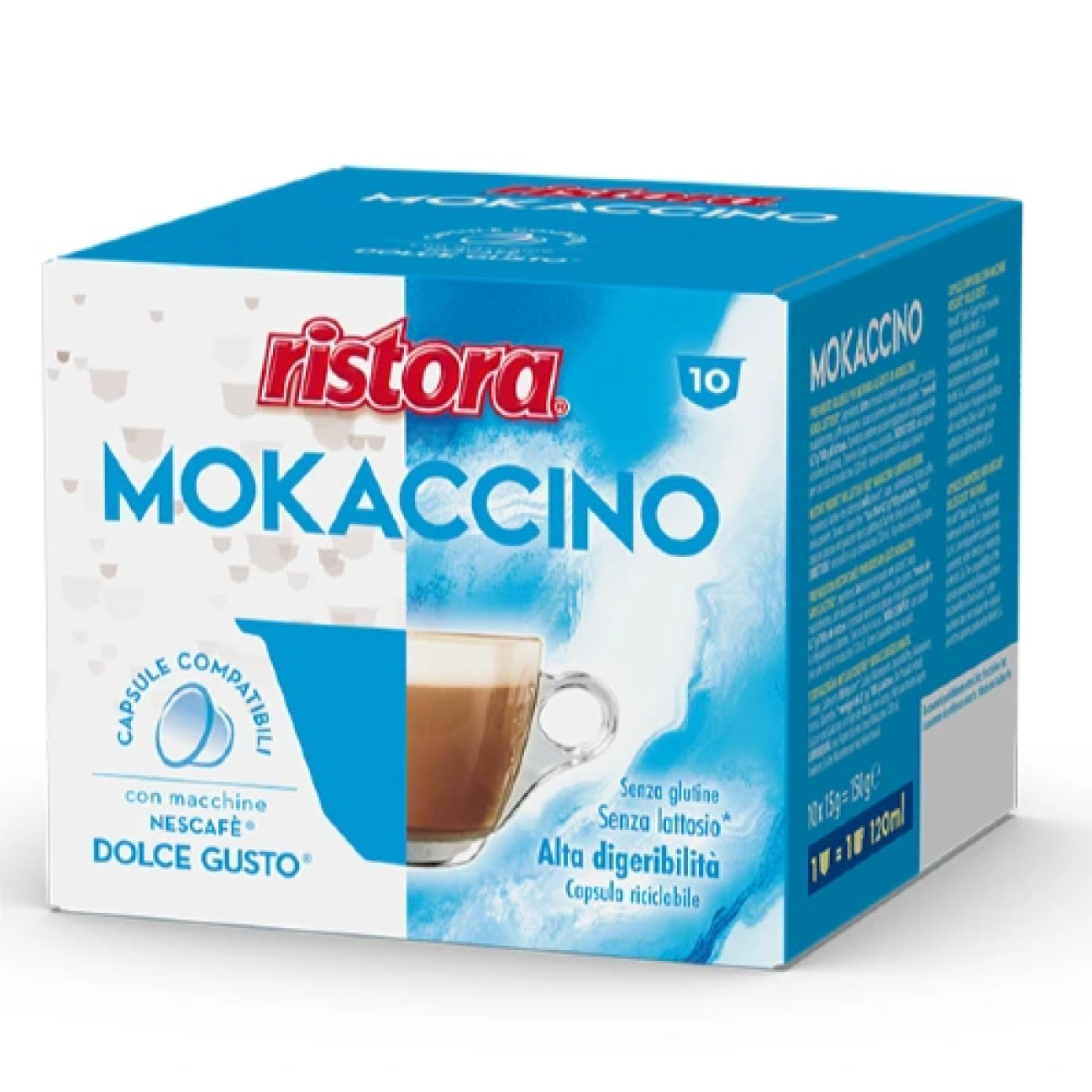 Cafea Mokaccino Ristora 10 capsule (compatibile Nescafe Dolce Gusto)
